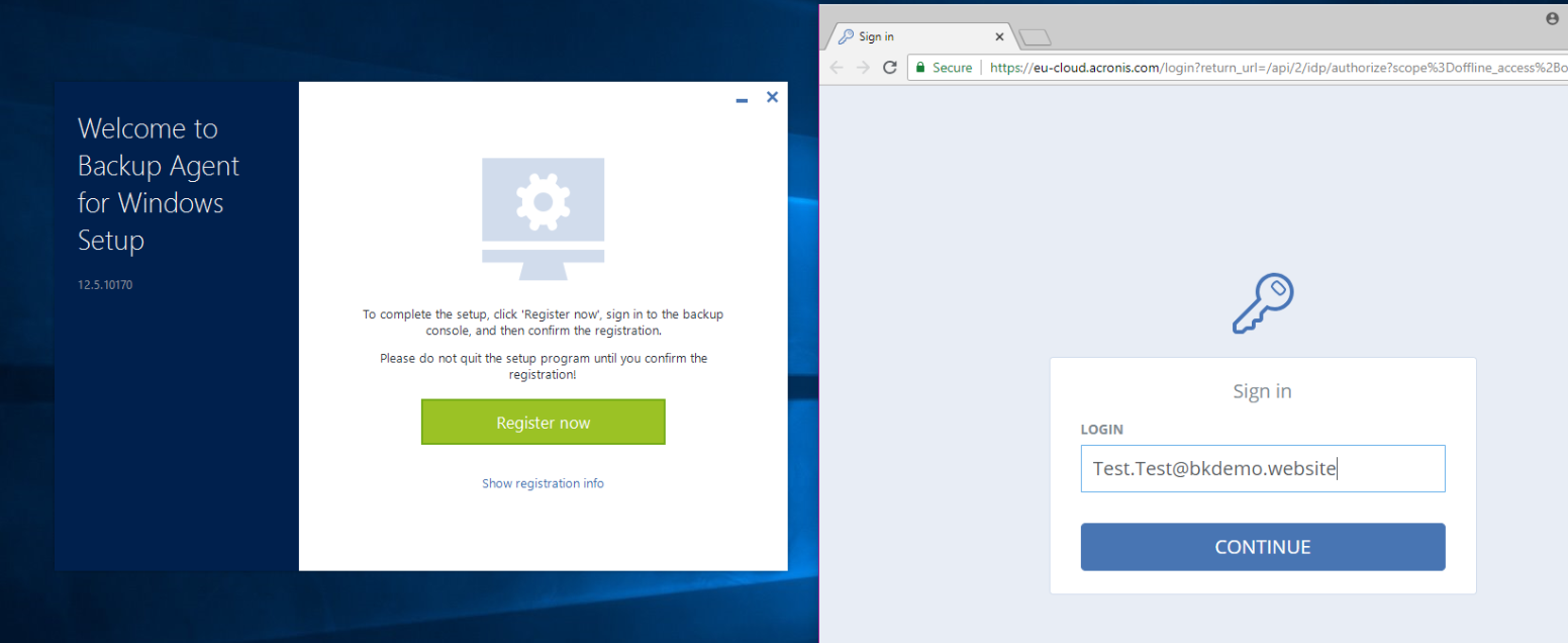 Add a device to Acronis Cyber Protect – Blacknight - Customer Service ...